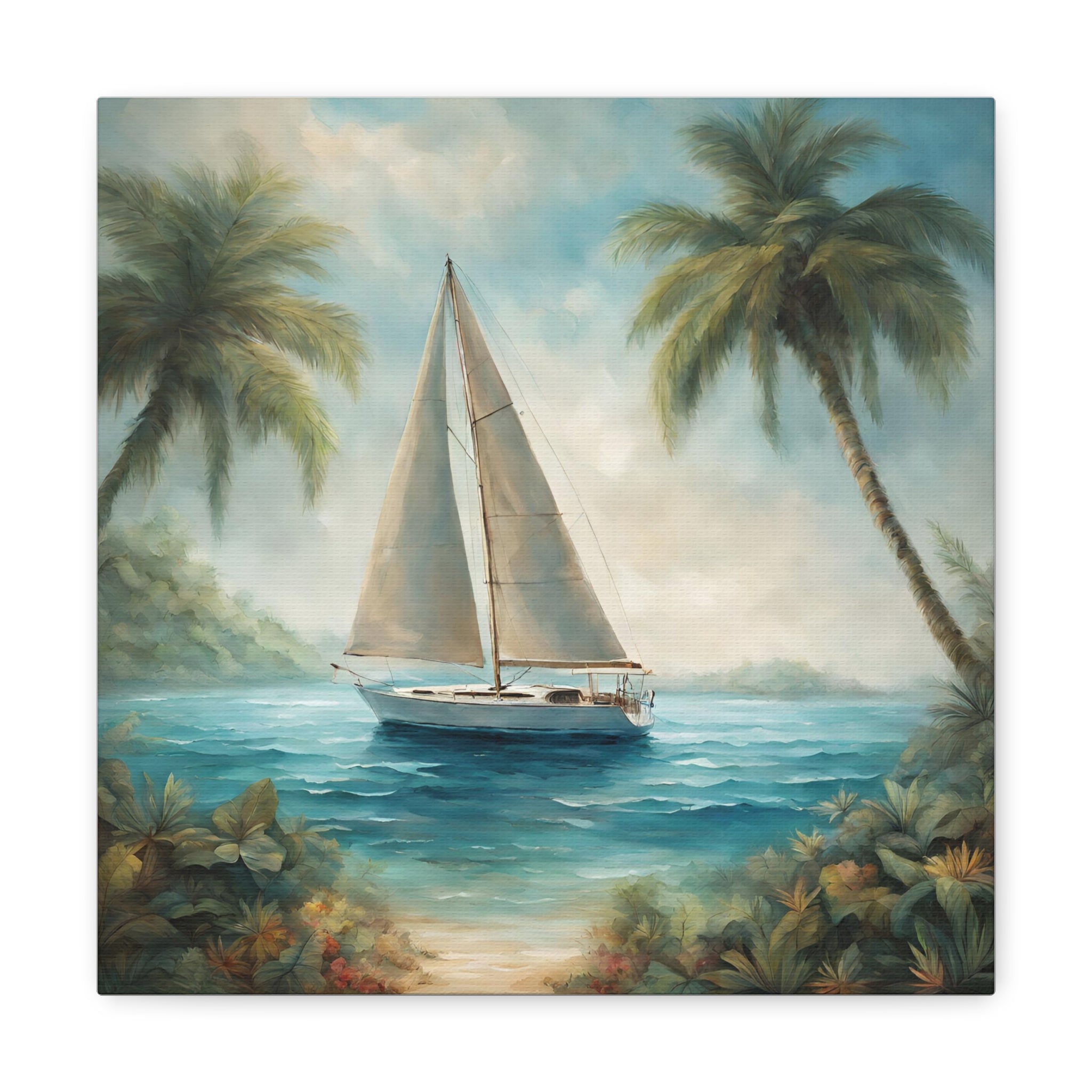 Canvas Gallery print "Sailboat paradise" – Danger Charters Island Store